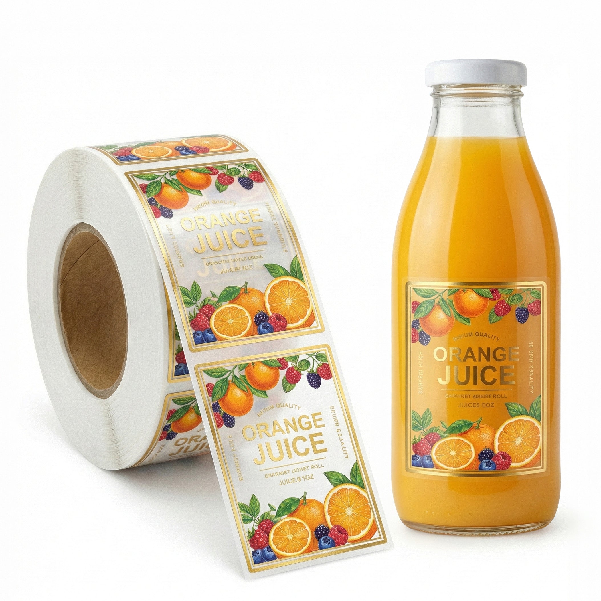 Custom Clear Roll Labels | Transparent Product Labels With Foil ...