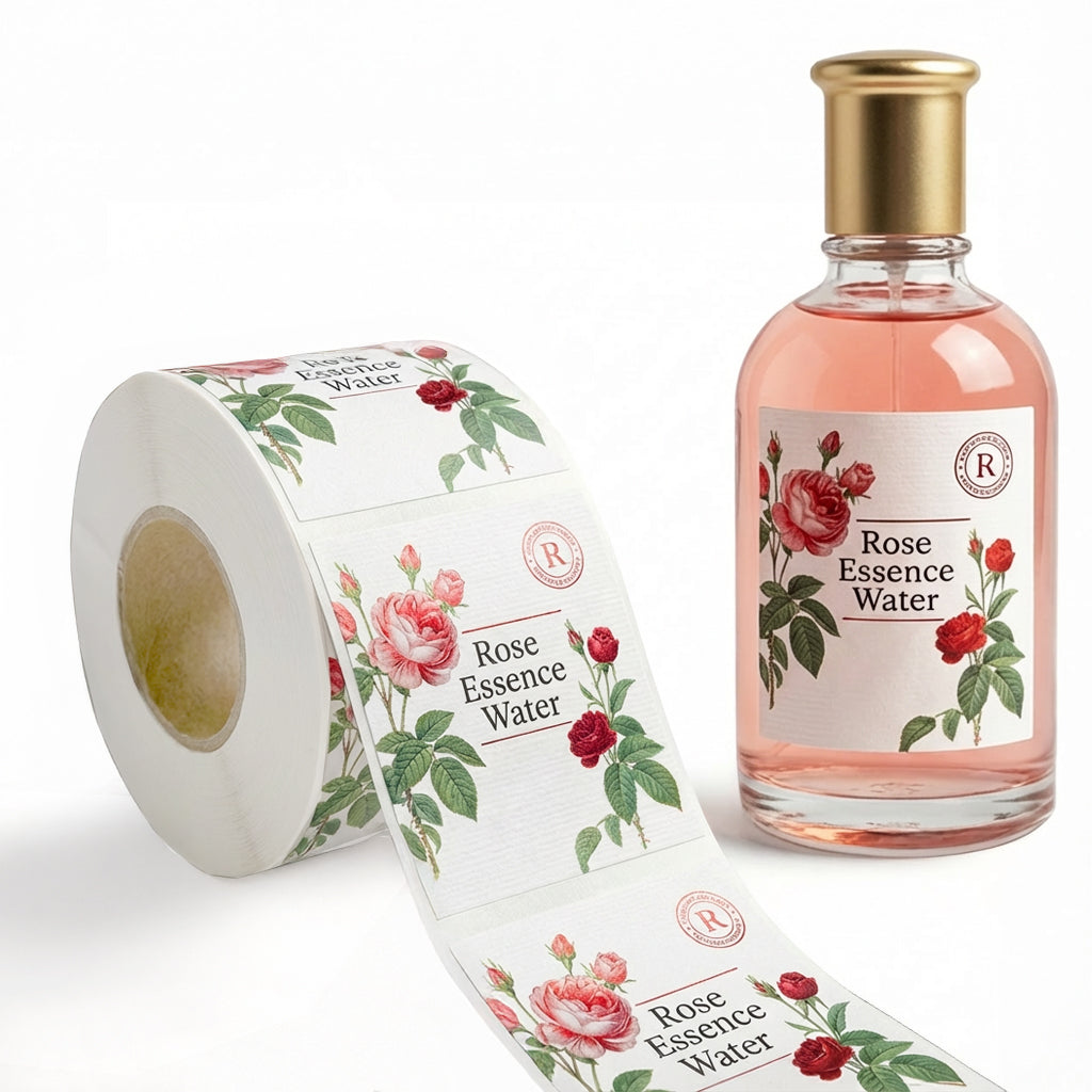 Custom Textured Art Paper Roll Labels | Premium Water Ripple Finish ...